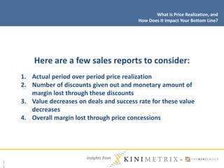 What is price realization | PPTX