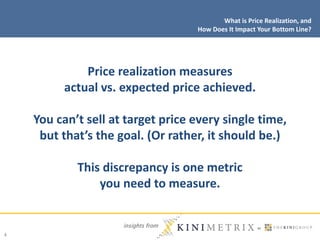 What is price realization | PPTX