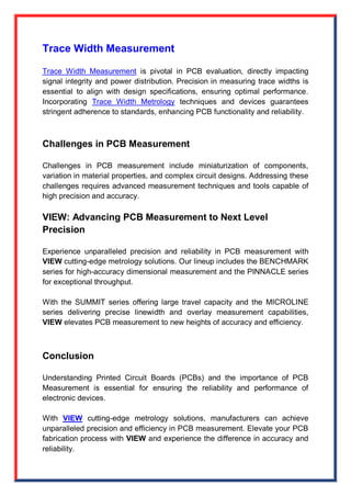 What is Printed Circuit Board (PCB)? Understanding PCB Measurement | PDF
