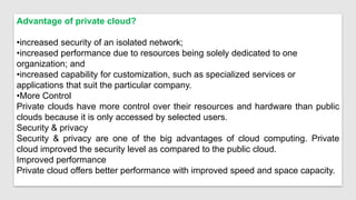 What is private cloud Explained | PPTX