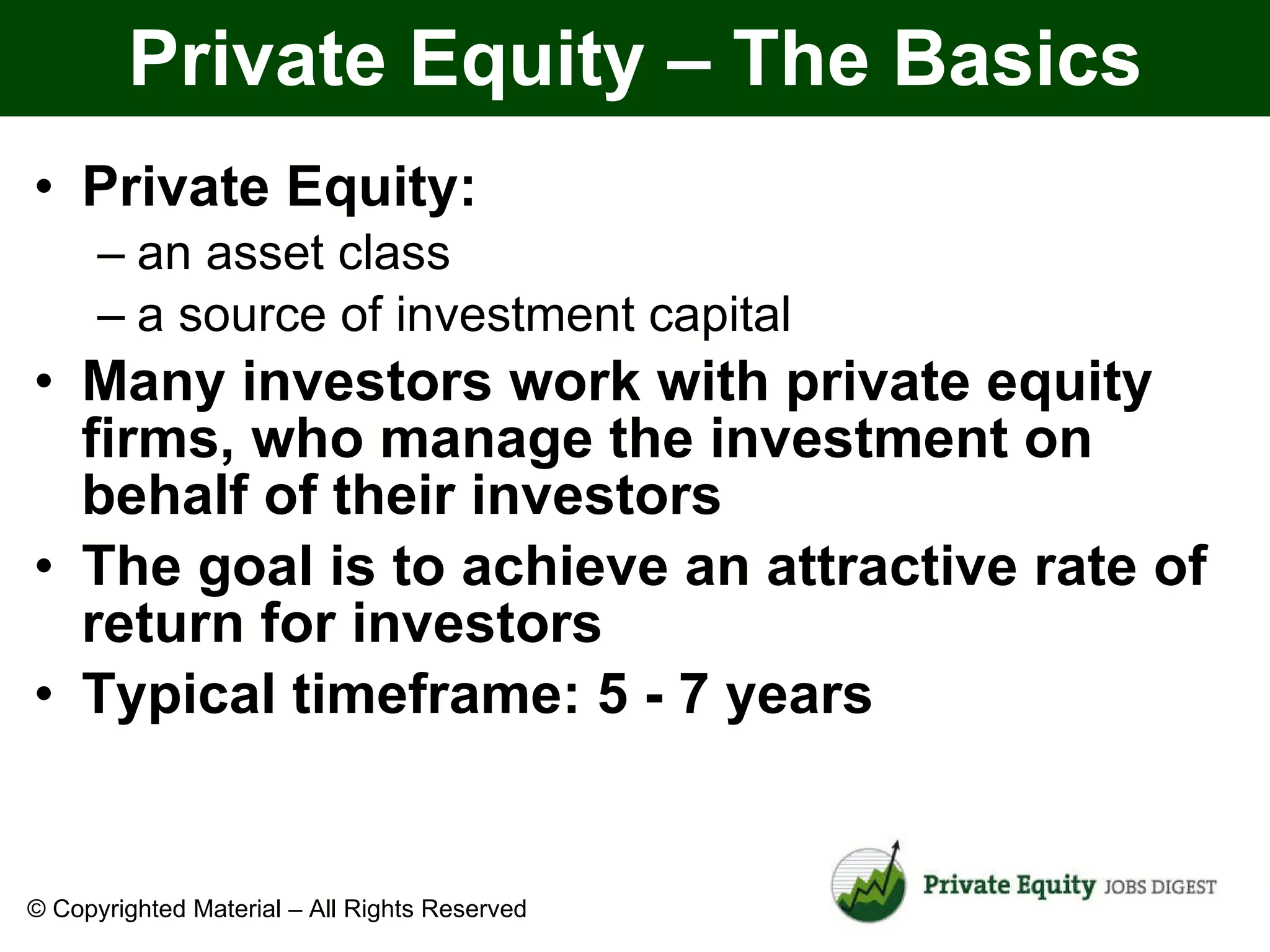 What is Private Equity? | PPT