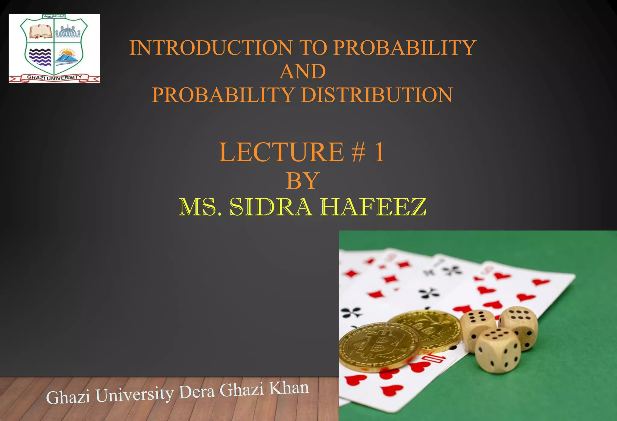 introduction to probability lecture#1 | PPT | Free Download