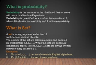introduction to probability lecture#1 | PPT
