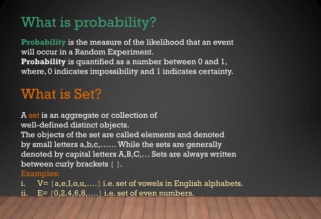 introduction to probability lecture#1 | PPT