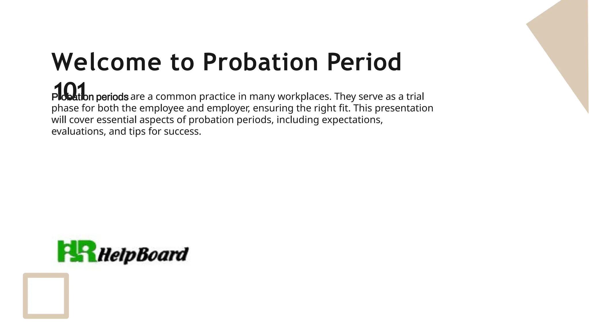 what is probation period, probation and confirmation policy | PPT