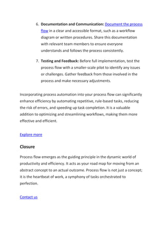 What Is Process Flow - Discover How To Visualize It - Slideshare.docx
