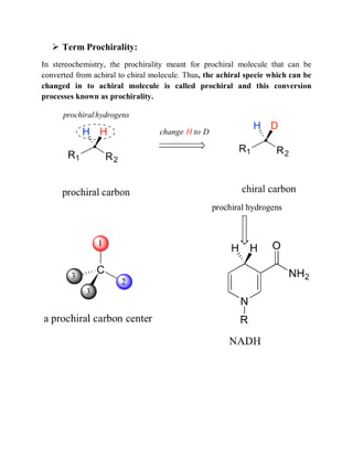What is prochirality | PDF | Chemistry | Science