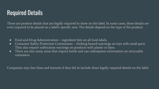 What is Product Labeling | PPTX
