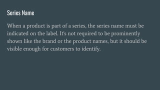 What is Product Labeling | PPT