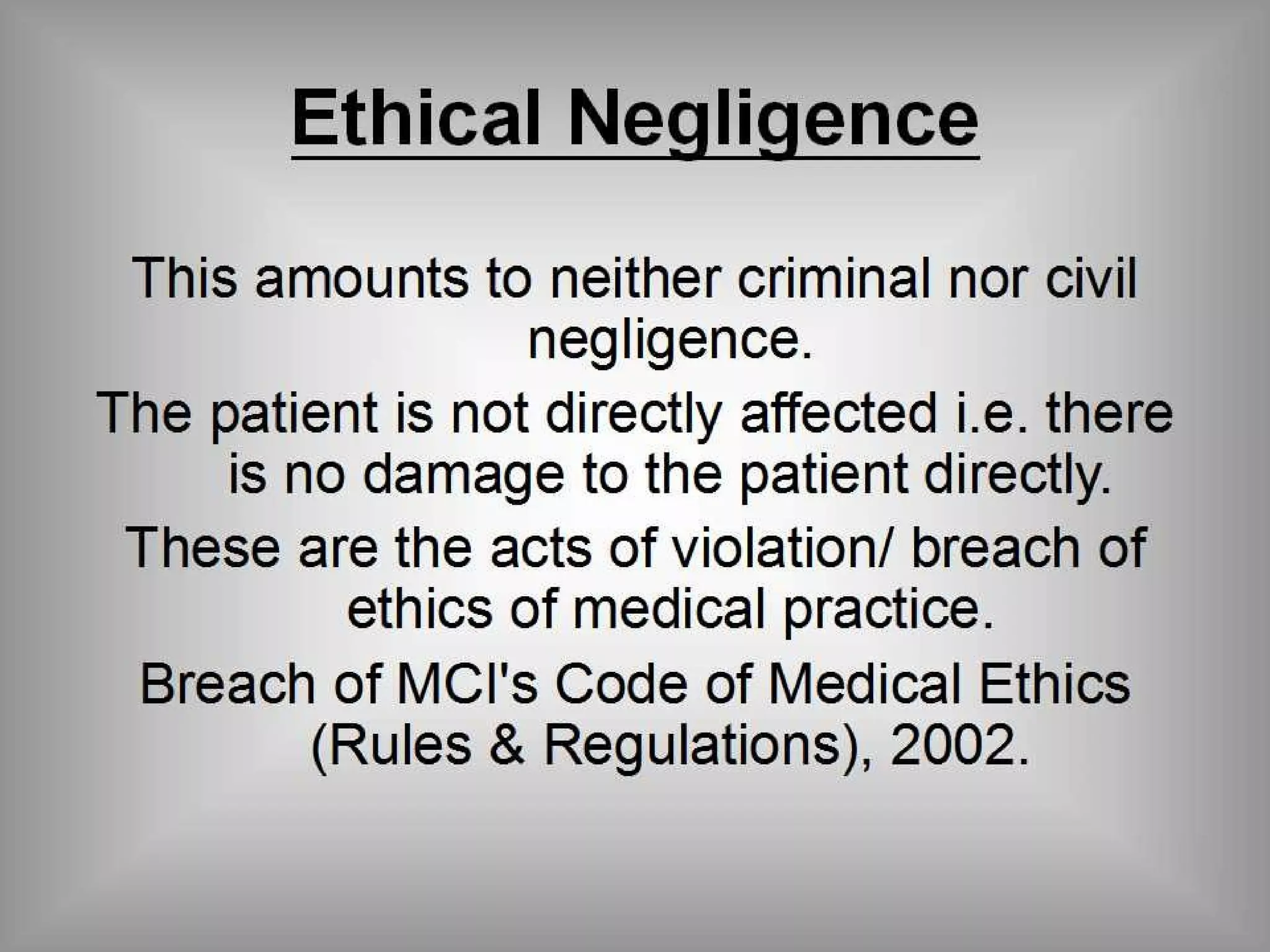 What is professional negligence | PPT