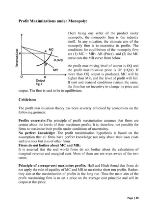 What is profit , types of profit, theories of profit | PDF