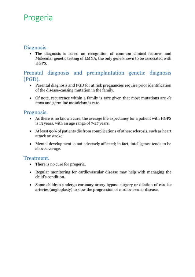 Progeria | PDF