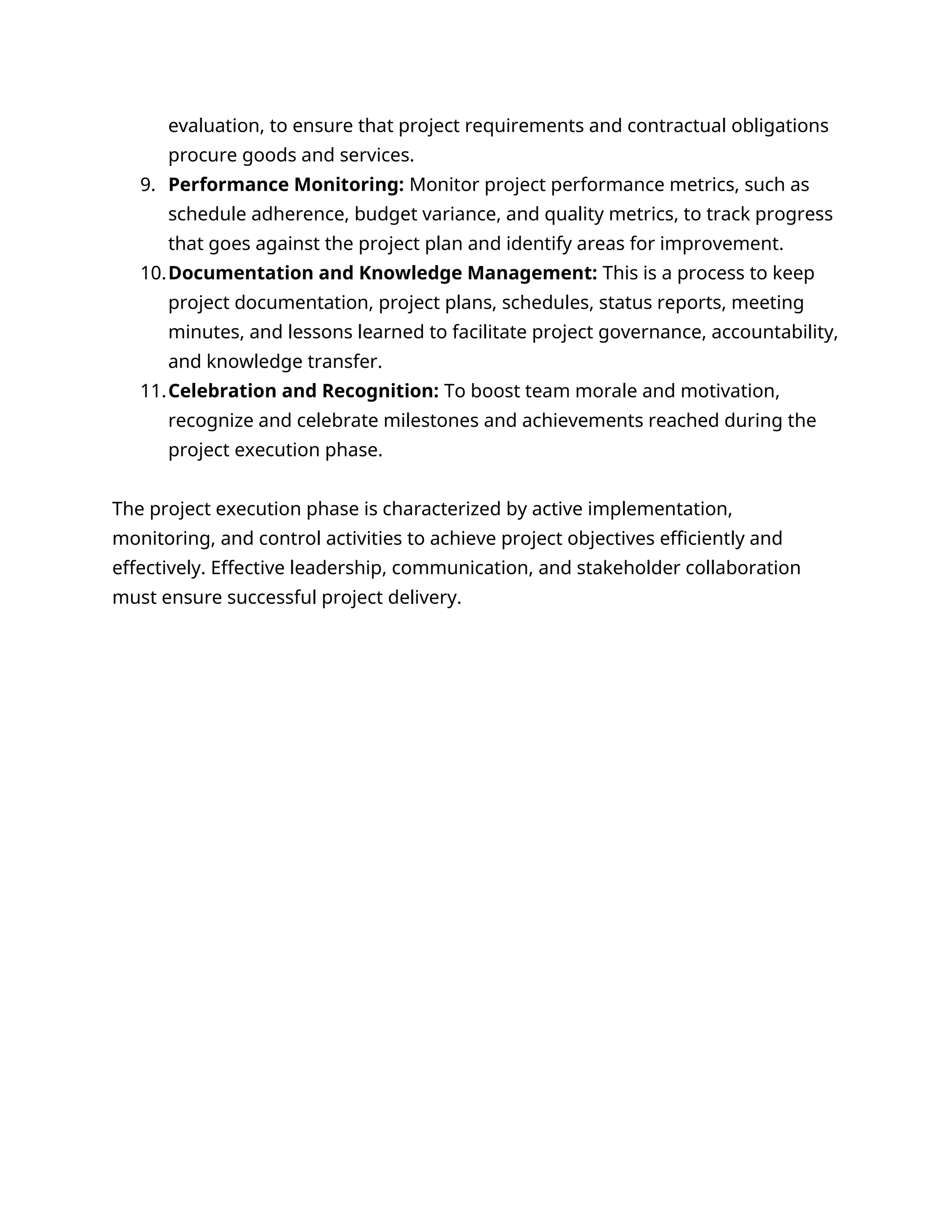 What is Project Execution Phase? - A practical Guide | DOCX