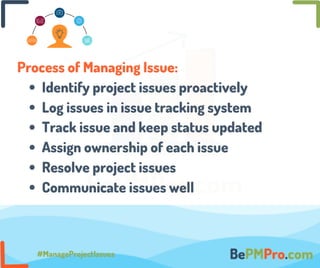 What is project issue management | PPT