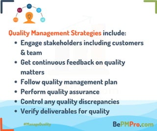 What is project quality presentation | PPT