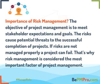What is project risk presentation | PPT