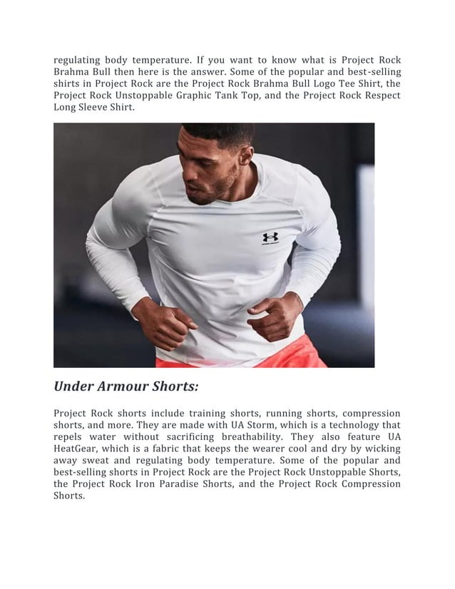 What is Project Rock? Dwayne Johnson’s Under Armour Collection | PDF | Women\'s Outerwear ...