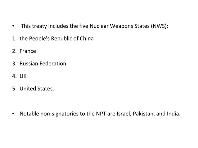 Non-proliferation and Growth of Nuclear Fuels | PPT | Arms & Ammunition ...