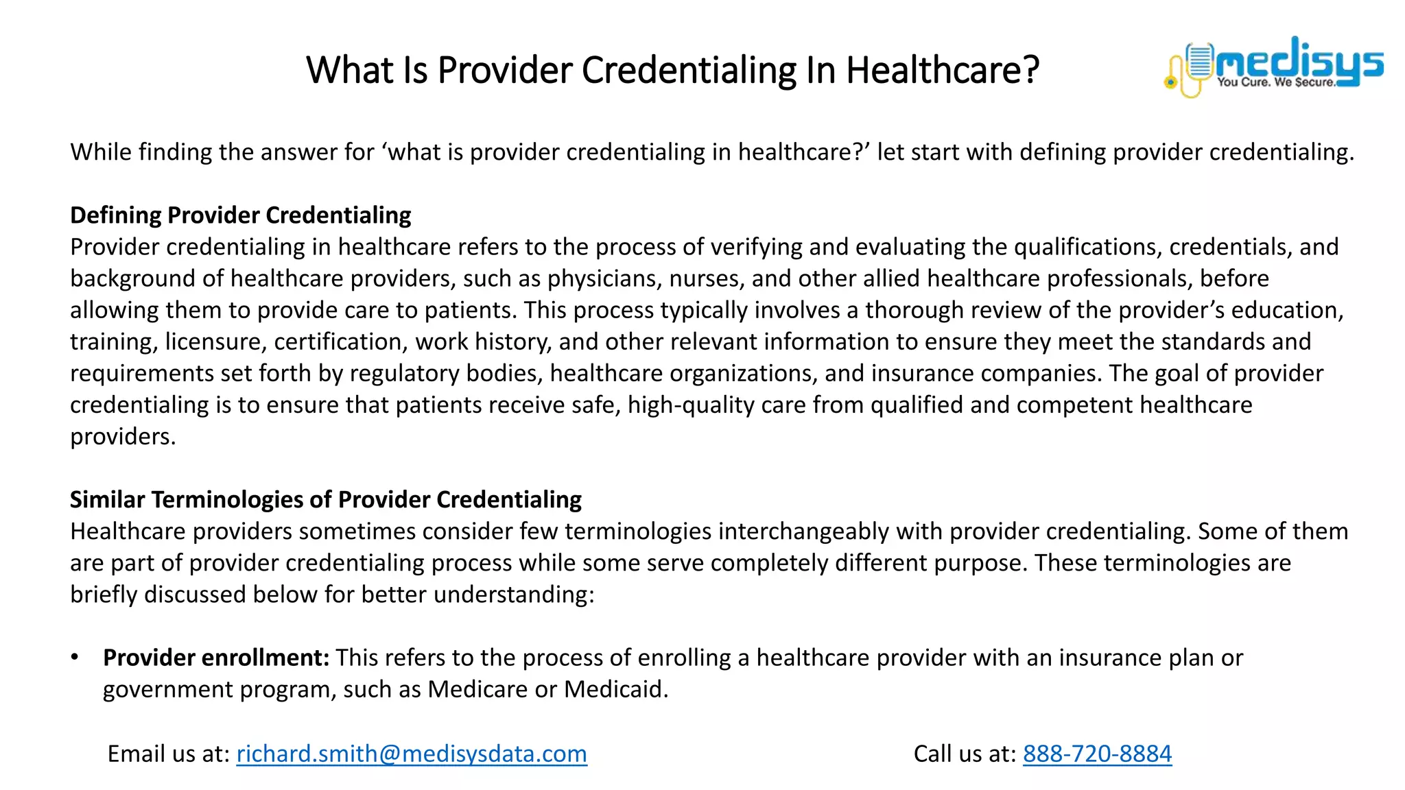 What Is Provider Credentialing In Healthcare.pptx
