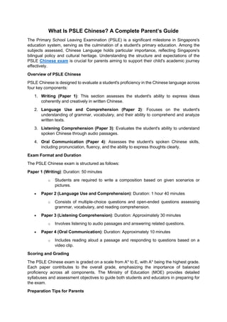 What Is PSLE Chinese A Complete Parents Guide.pdf