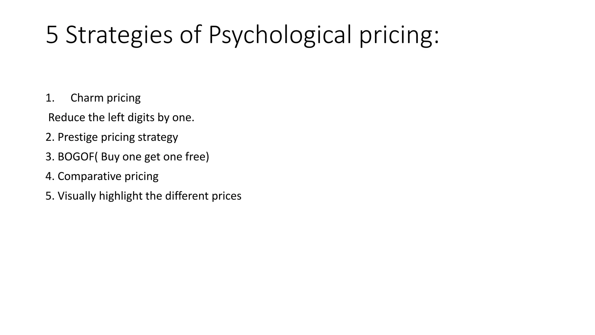 what is psychological pricing ? | PPTX