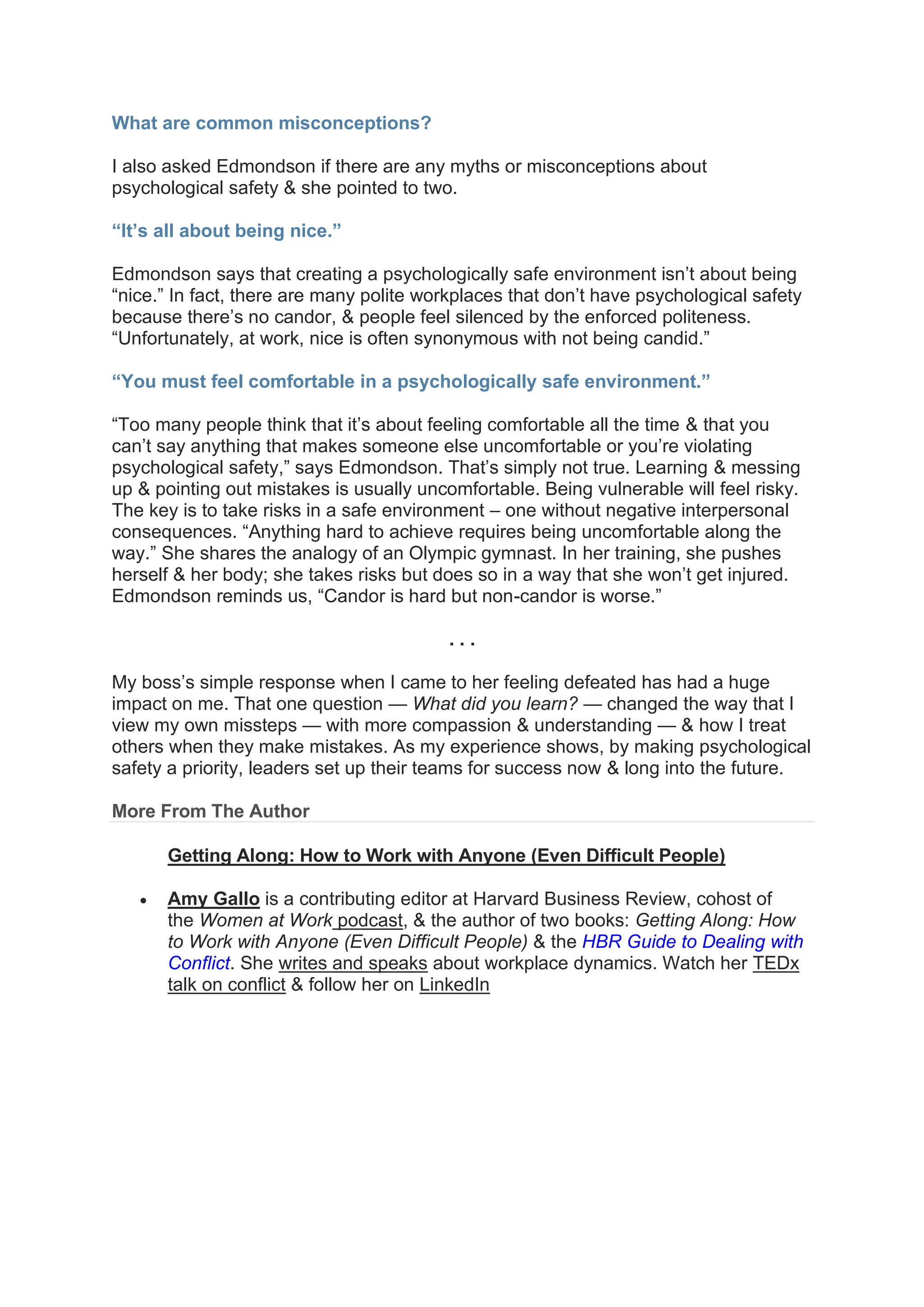 What Is Psychological Safety? | PDF