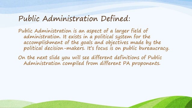 What is Public administration? | PPT