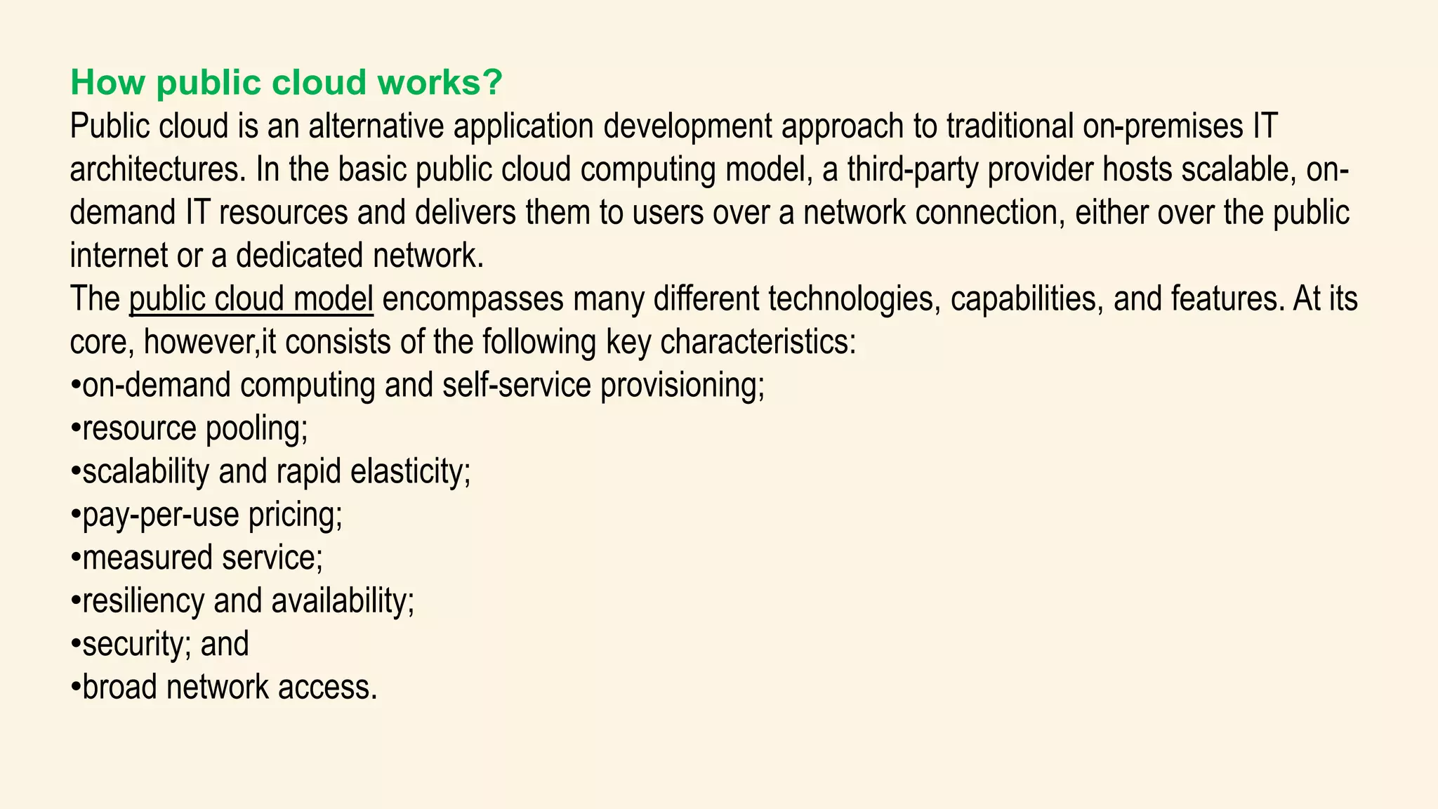 What is public cloud Explained | PPT