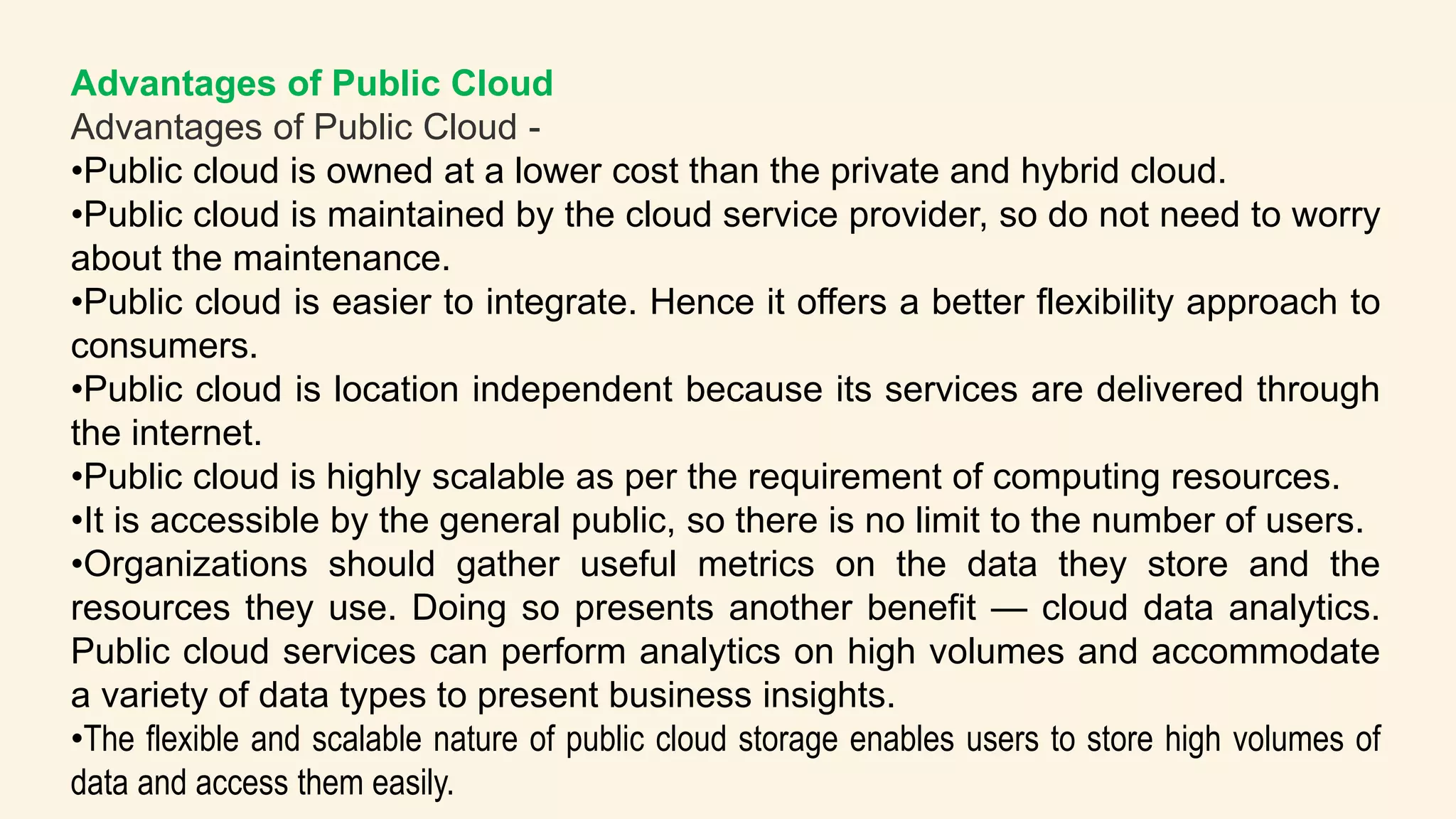 What is public cloud Explained | PPT