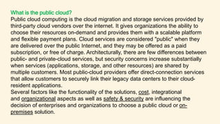 What is public cloud Explained | PPT