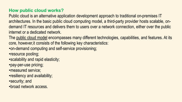 What is public cloud Explained | PPT