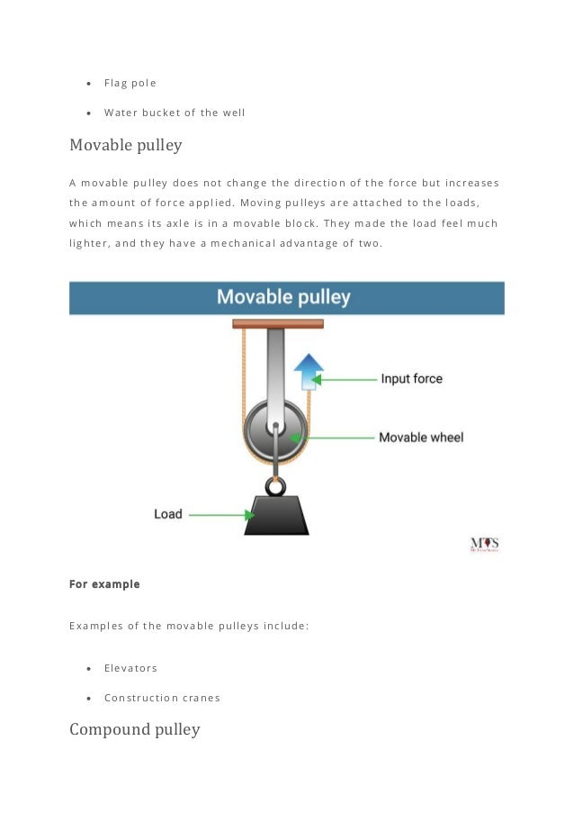 Examples Of Movable Pulleys Types Pulleys Images Free Download On