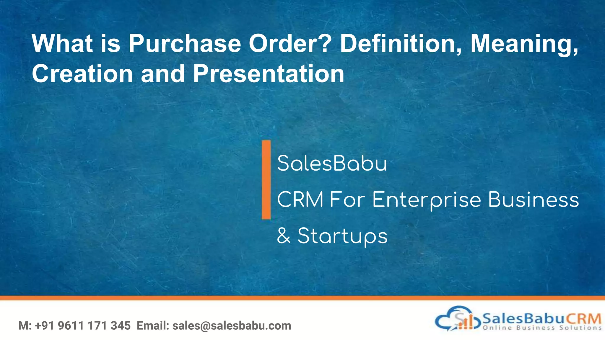 What is Purchase Order? Definition, Meaning, Creation and Presentation ...