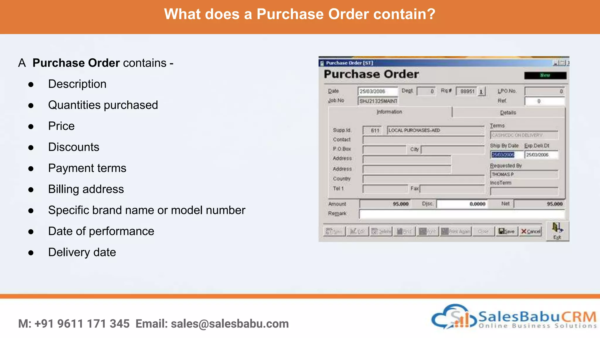 What is Purchase Order? Definition, Meaning, Creation and Presentation ...