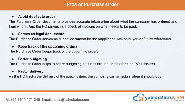 What is Purchase Order? Definition, Meaning, Creation and Presentation ...