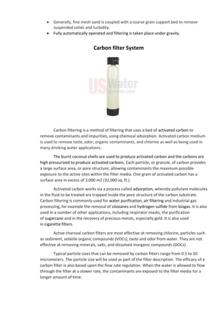 Water purification system in an industry | PDF