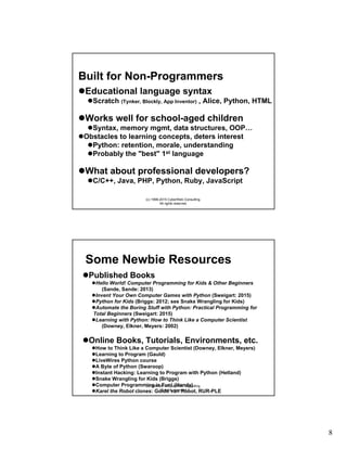 What is Python? (Silicon Valley CodeCamp 2015) | PDF