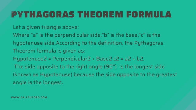 What is pythagoras theorem a brief knowledge about pythagoras theorem ...
