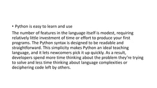 What is python | PPT