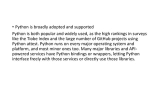 What is python | PPT