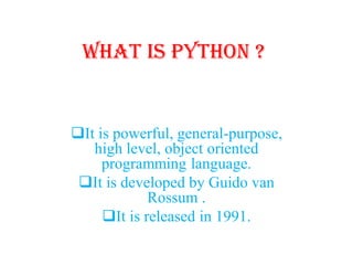 What is Python.pdf
