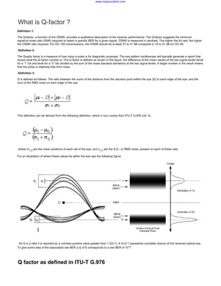 What is q factor ? | PDF