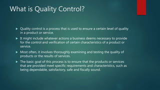 What is QC | PPT