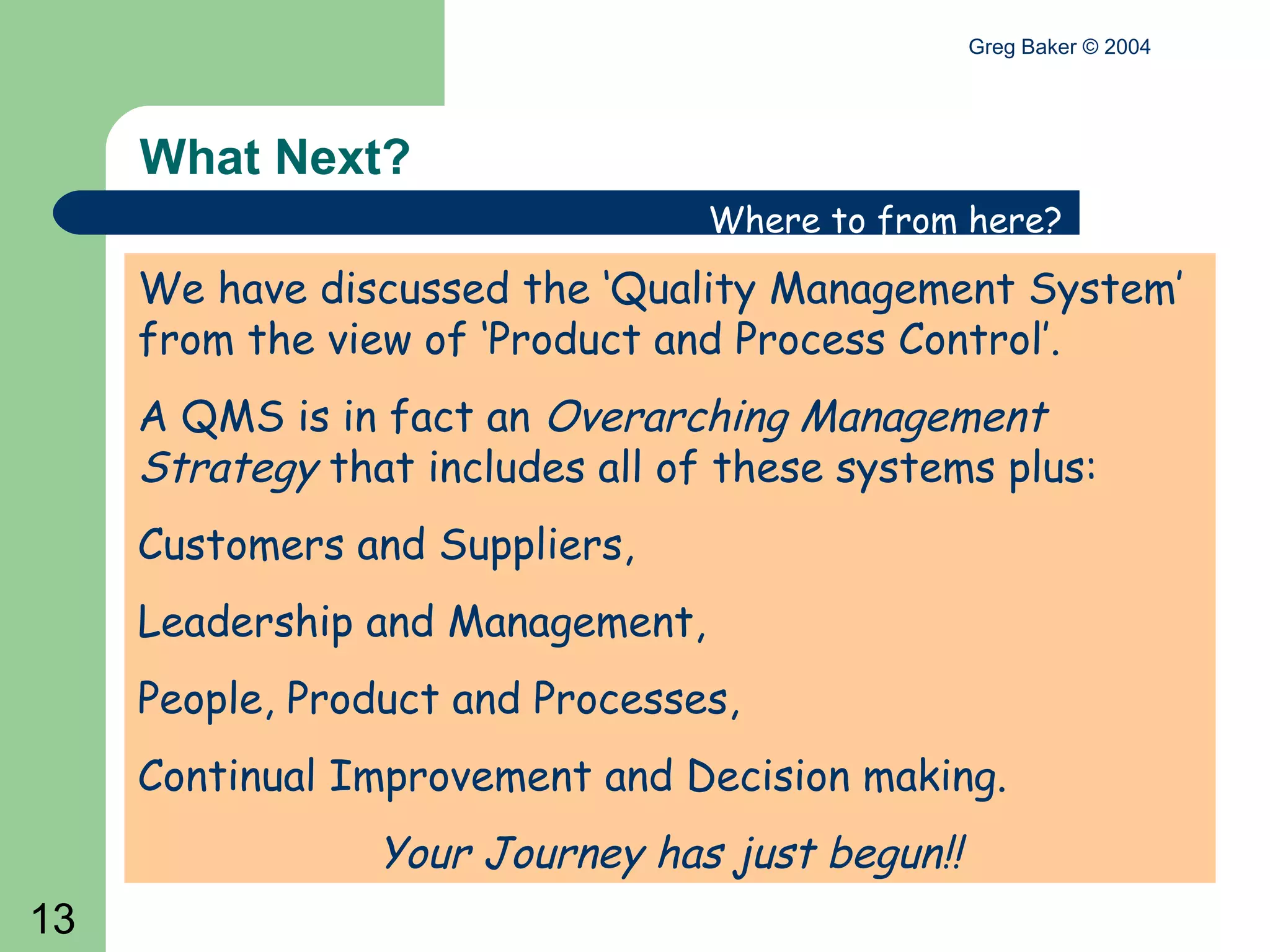 What is quality management system | PPT