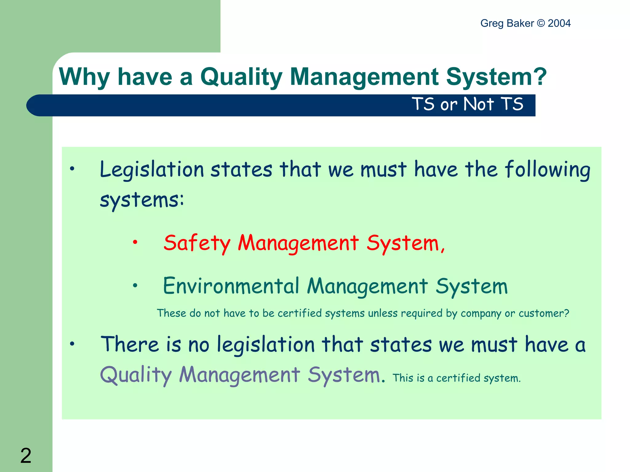 What is quality management system | PPT