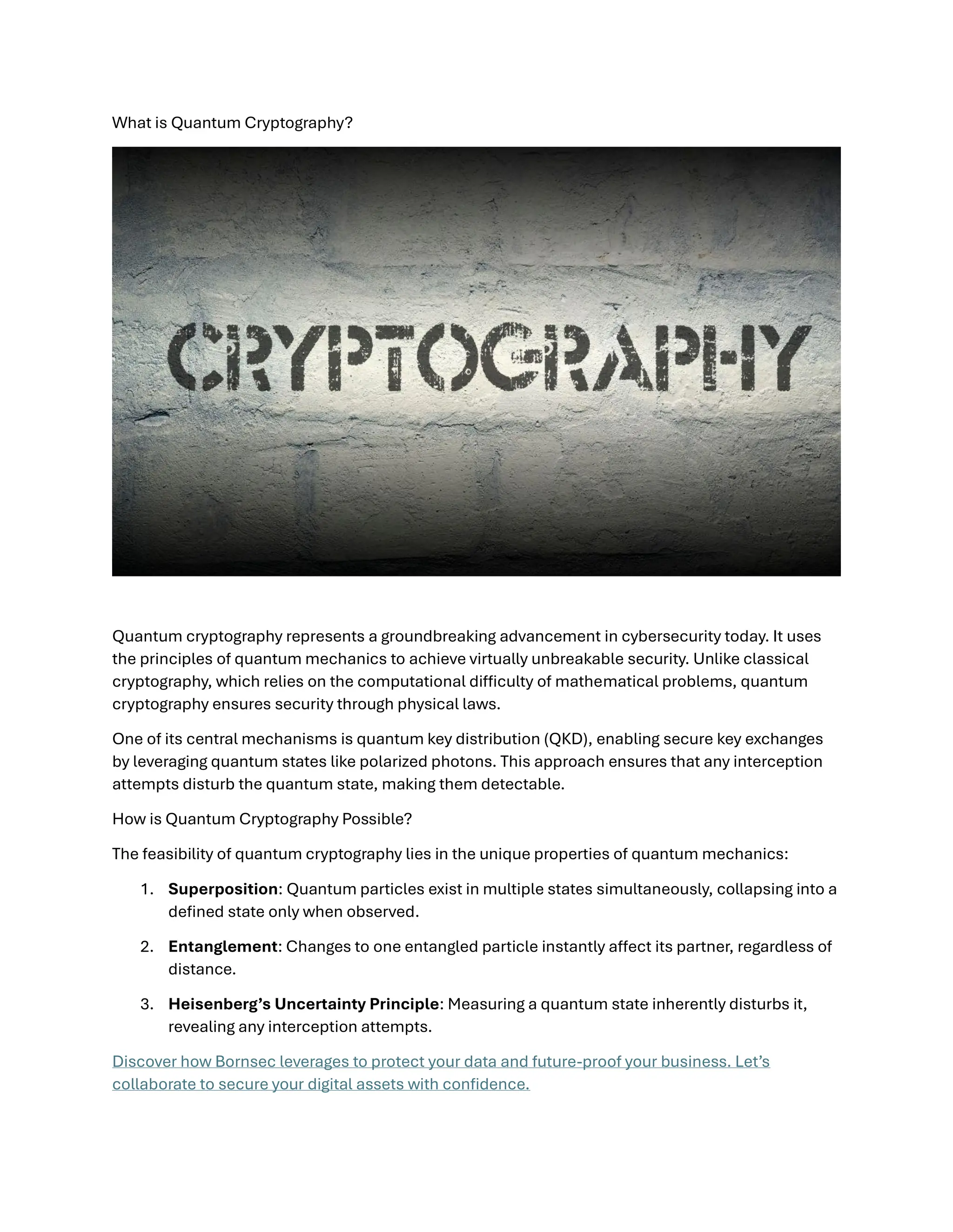 What is Quantum Cryptography and Know How Does QKD Work | PDF