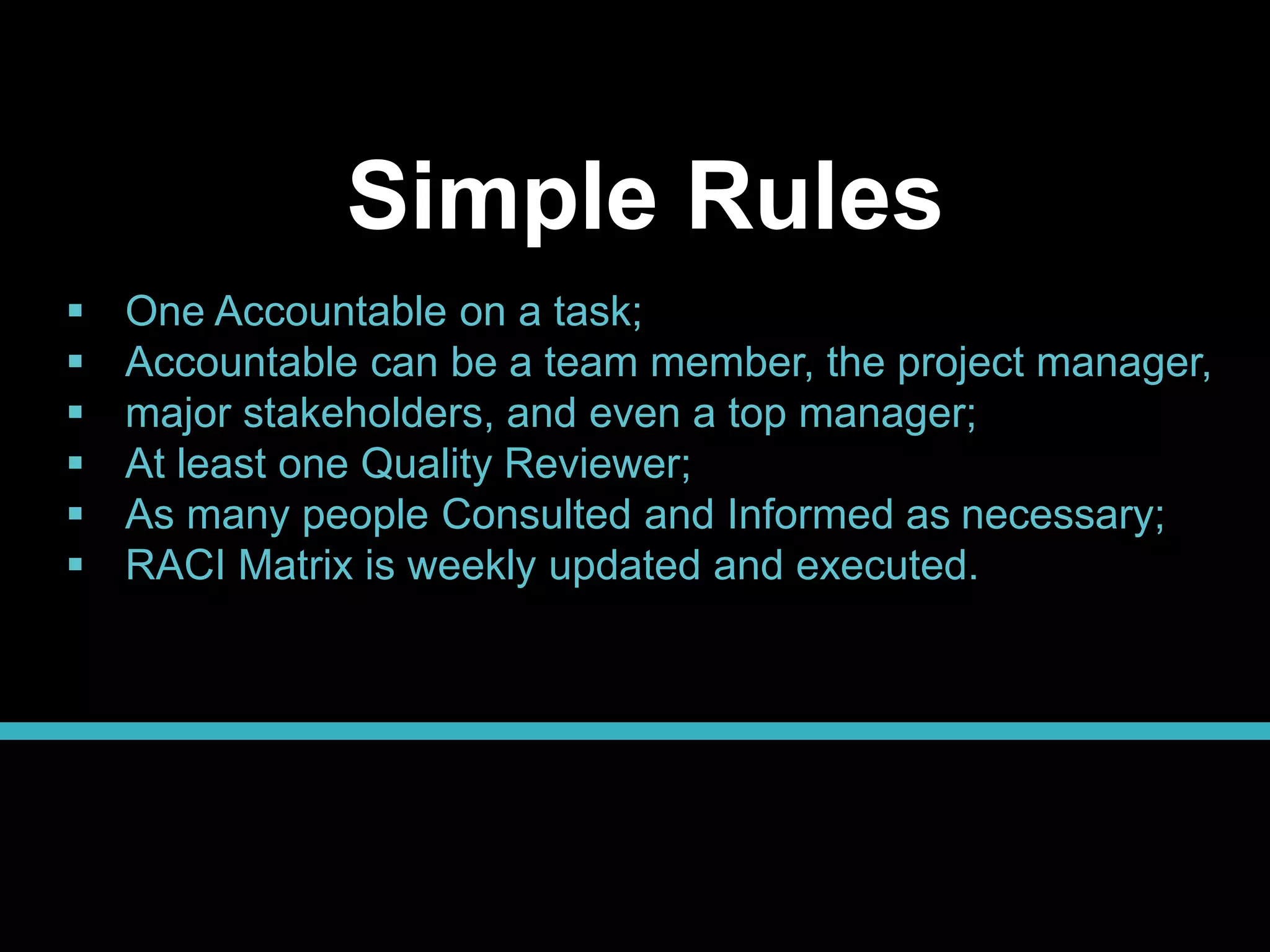 Responsibility Assignment Matrix - RACI Chart Explained | PPTX