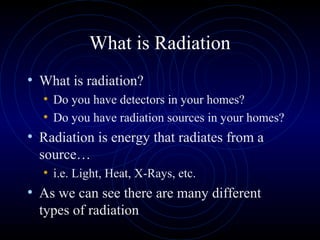Radiation Definition
