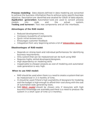 What is rad model | PDF