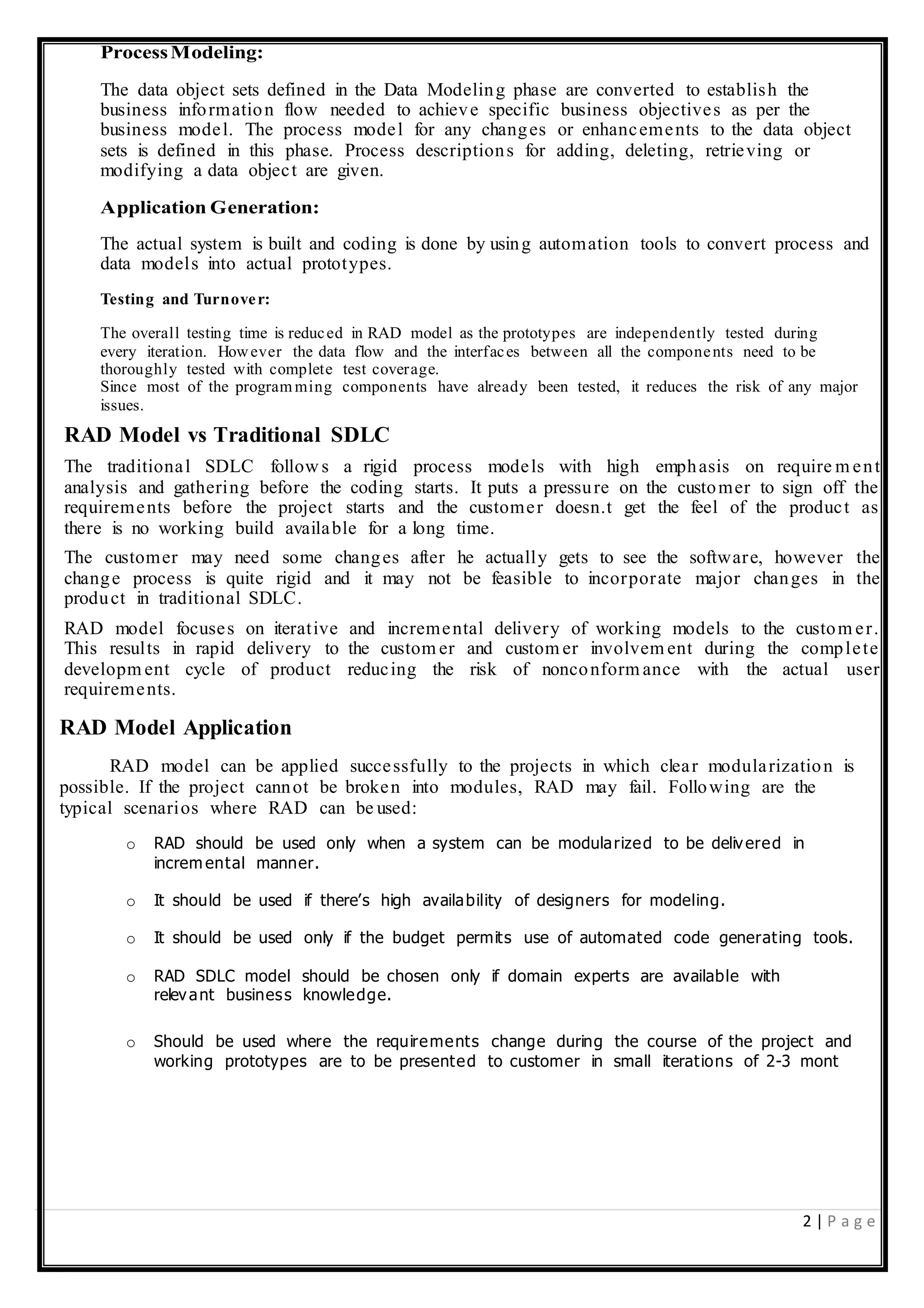 What is rad model | DOCX